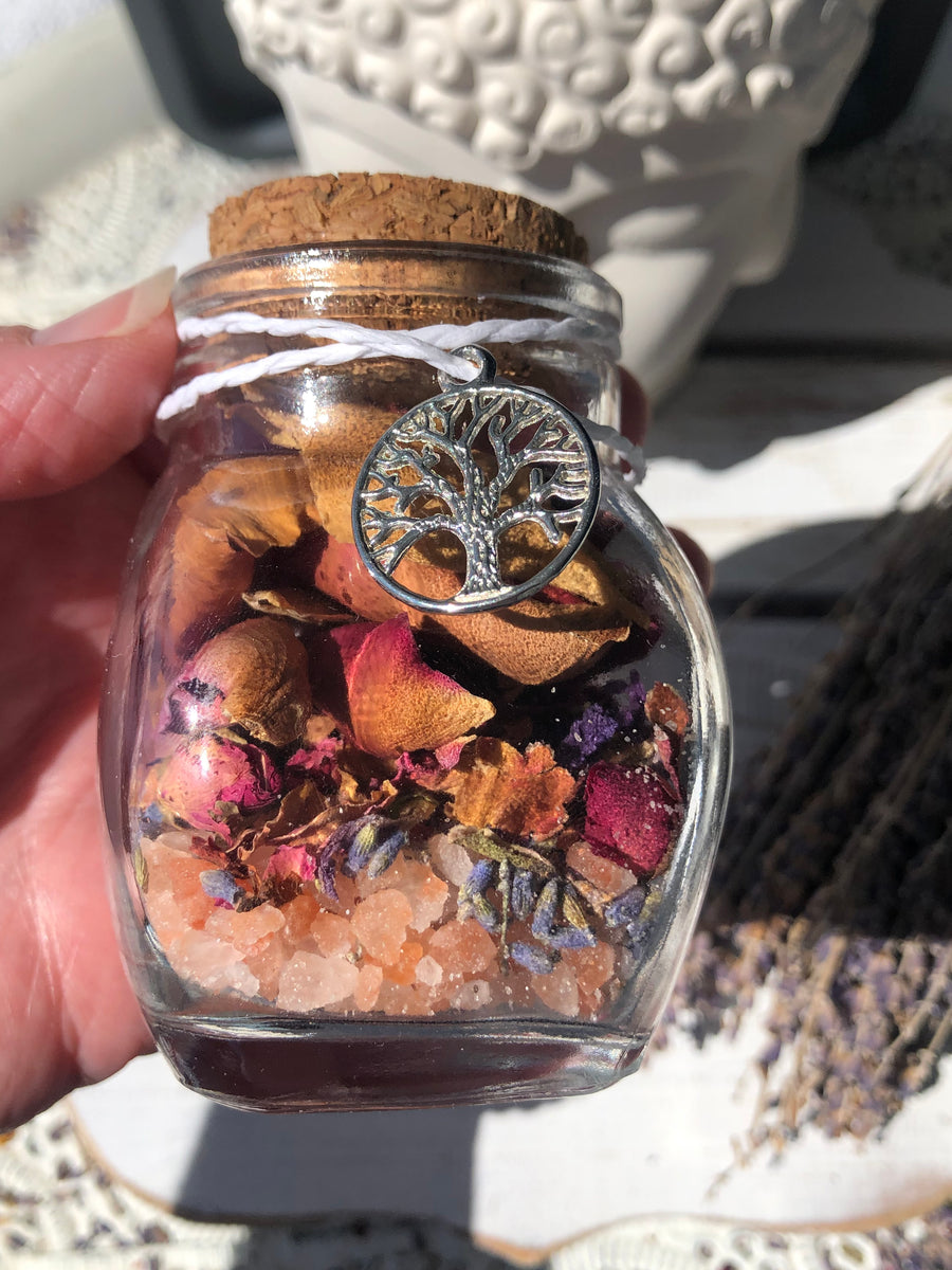Magickal Botanical Altar Jars - Small - with Choice of Charm – Crystal ...