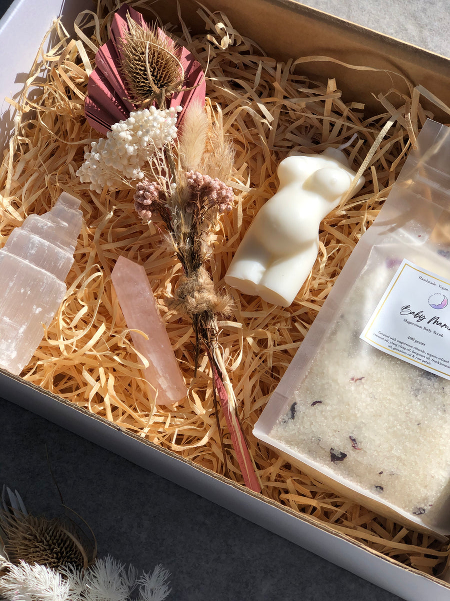 Rose Quartz Baby Mumma Deluxe Box – Crystal Karma By Trina