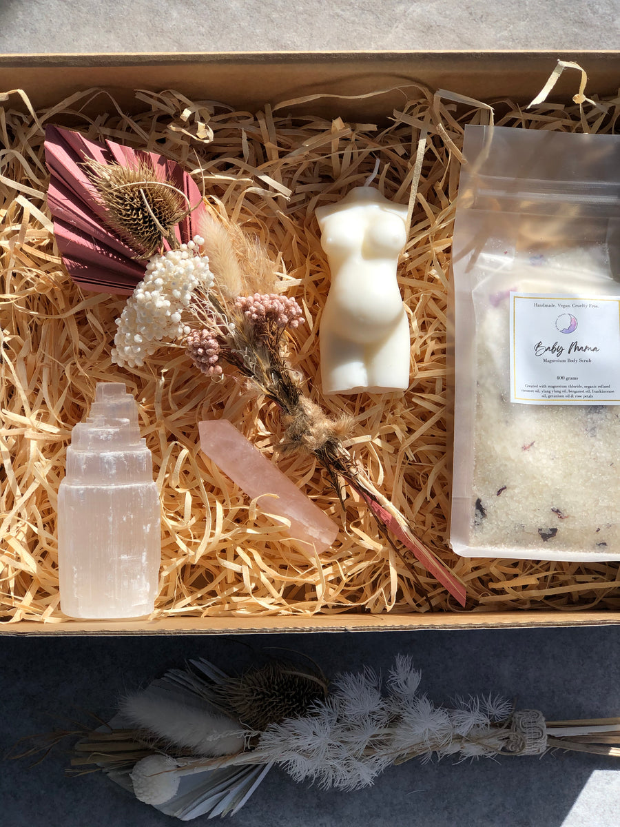 Rose Quartz Baby Mumma Deluxe Box – Crystal Karma By Trina