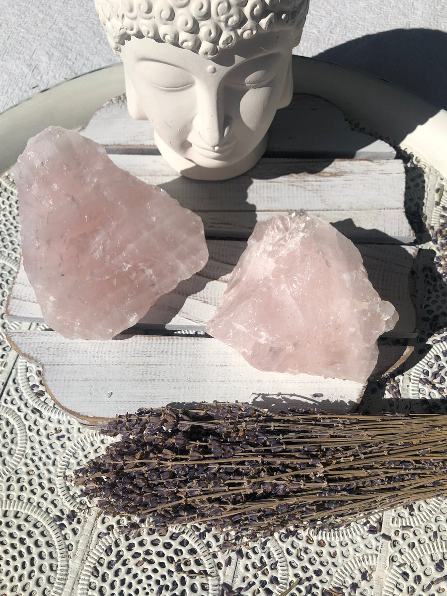 Rose Quartz Rough - X-Large 450g-600g – Crystal Karma By Trina