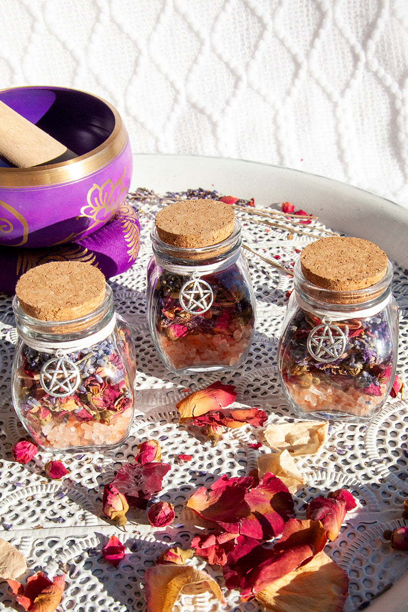 Magickal Botanical Altar Jars - Small - with Choice of Charm – Crystal ...
