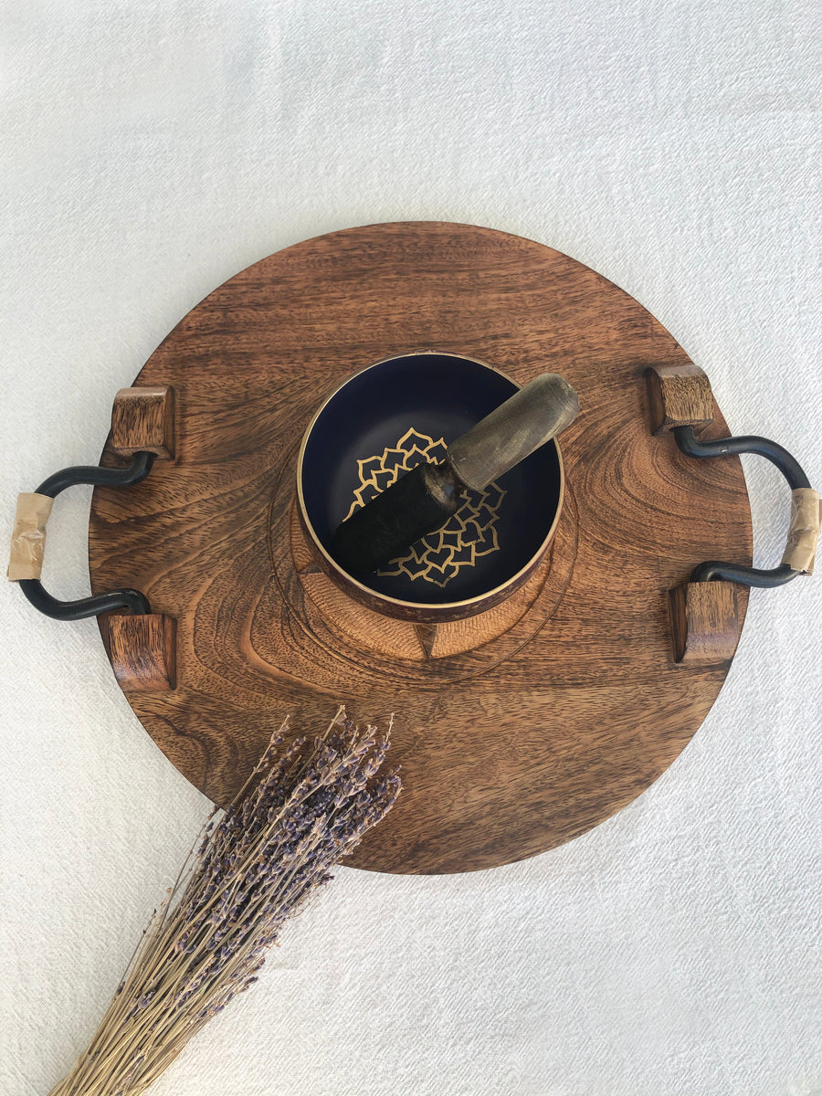Wooden Altar Tray Pentagram – Crystal Karma By Trina